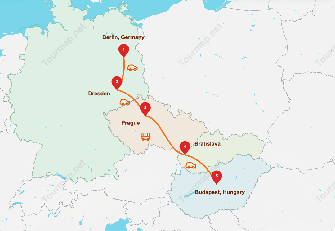 Tourmap – Professional Travel Route Map Tool for Travel Agencies